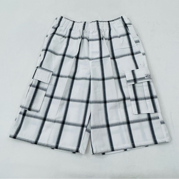 Shaka Wear | Shorts | Shaka Wear White Plaid Relaxed Fit Casual Cargo ...